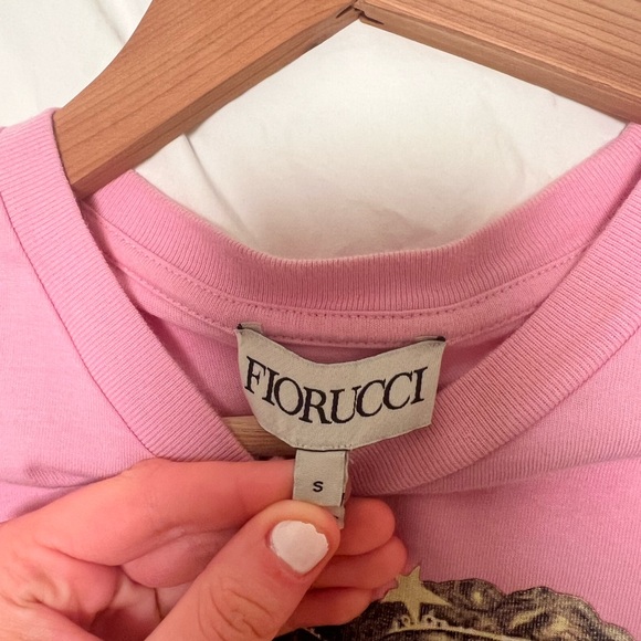 Fiorucci | Tops | Fiorucci Pink Tee | Poshmark